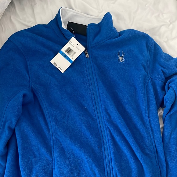 Spyder | Jackets & Coats | Royal Blue Spyder Zip Up Fleece Jacket ...